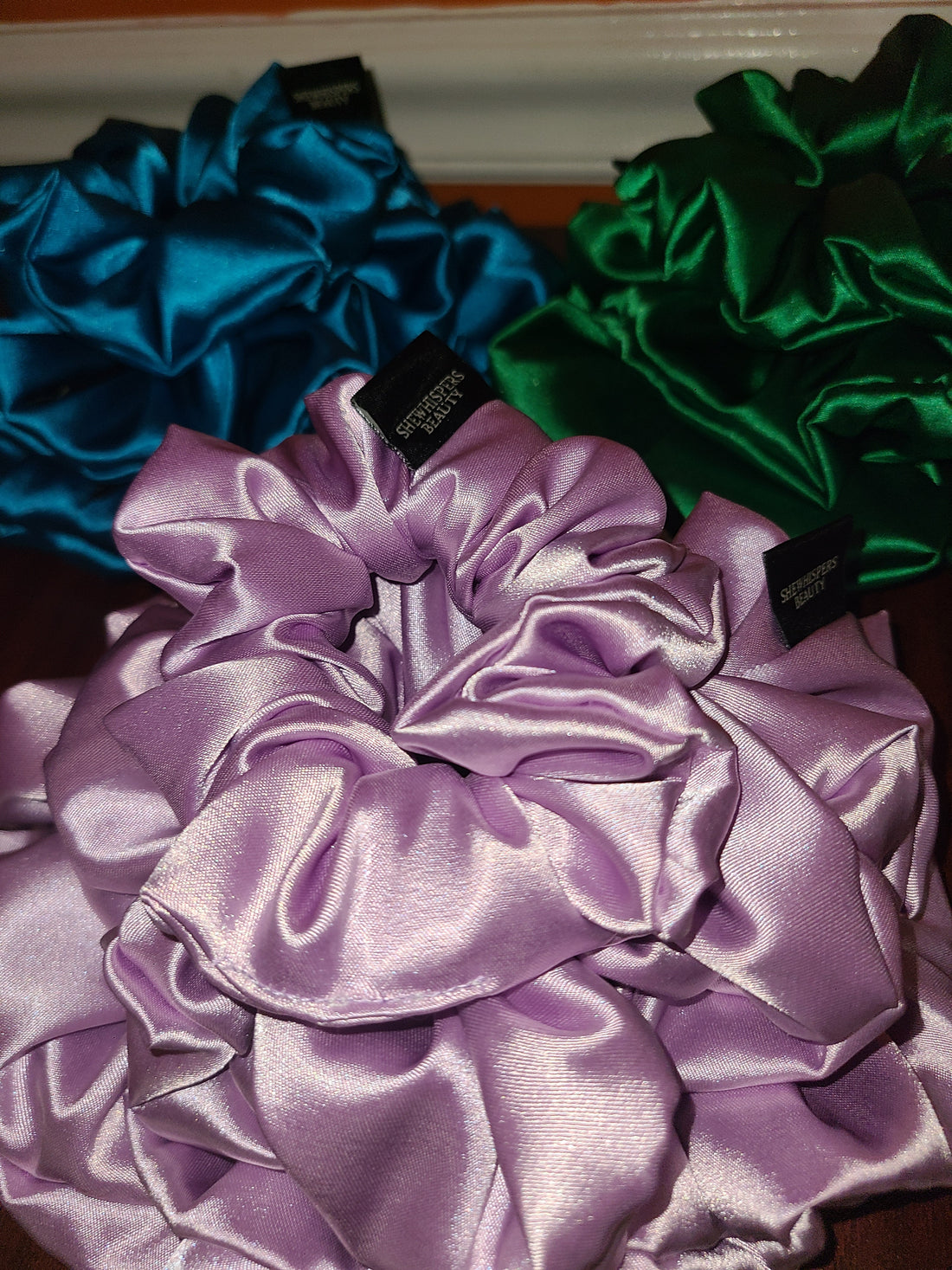 SheWhispers Beauty Satin Scrunchies – SheWhispers Beauty Scrunchie